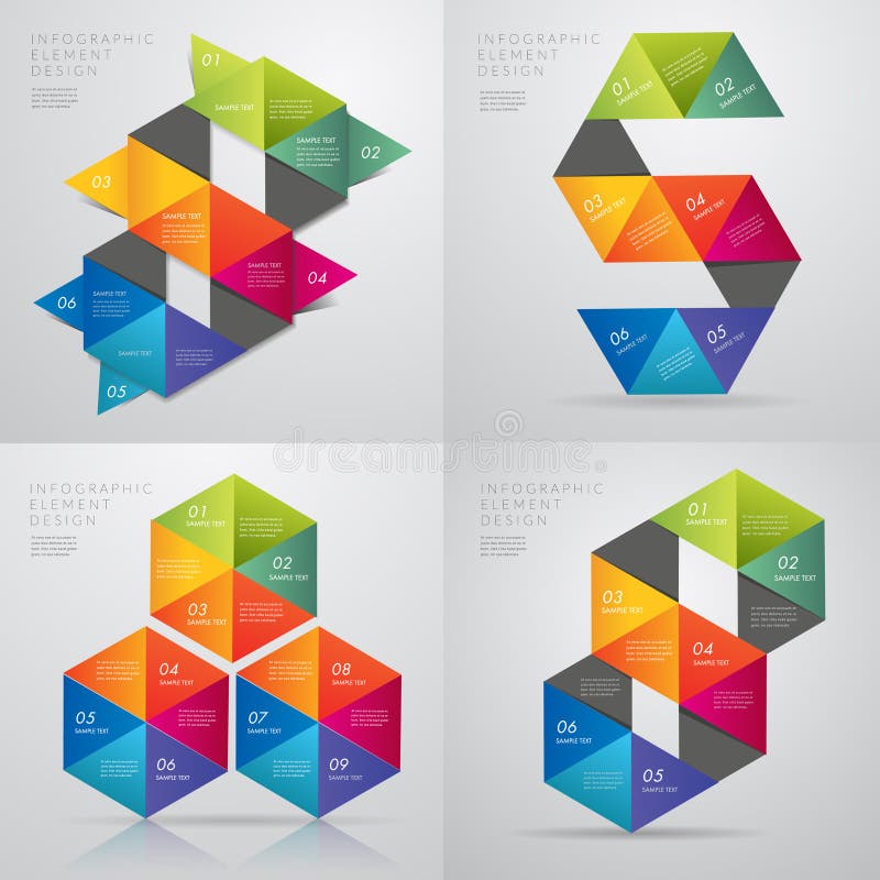 Set Infographic Design is Form Hexagon Pattern. Stock Vector ...