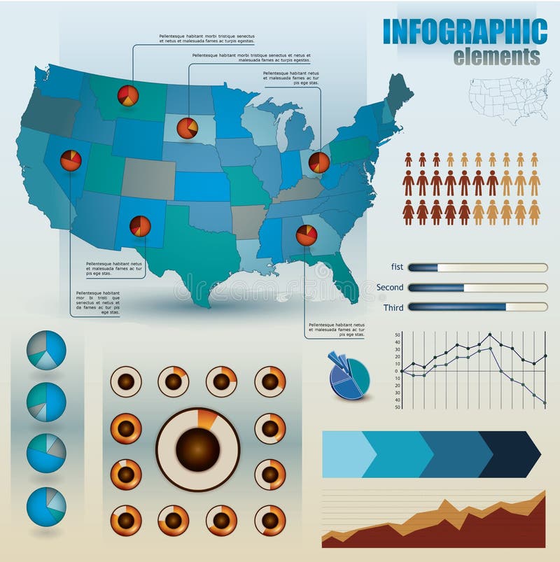Infographics Elements 29 stock vector. Illustration of optimization ...