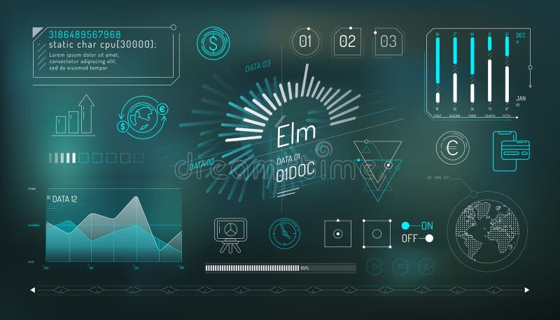 Set of Infographic Elements about Currencies and Exchange Rates Changes ...