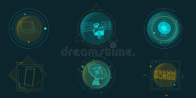 Design Elements for Infographic of Data Communication. Stock Vector ...