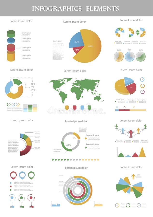 Set of Infographic Elements. Stock Vector - Illustration of information ...