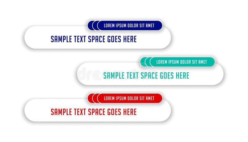 Set of Infographic Lower Third News Bar Banner for Tv Broadcasts Stock ...