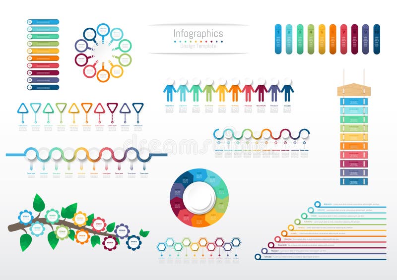 Set of Infographic 10 Options Design Elements for Your Business Data ...