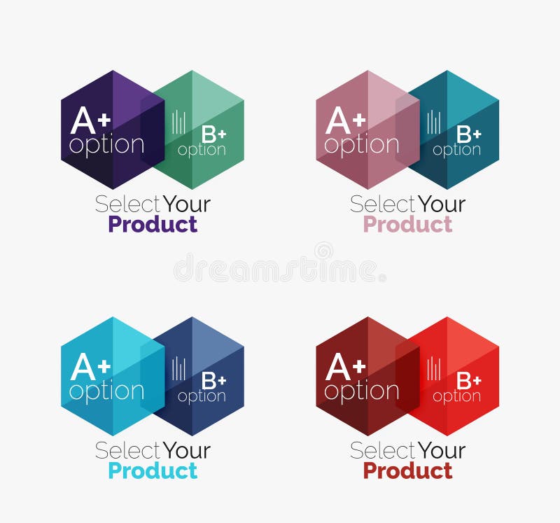 Set of Infographic Templates with Text and Options Stock Vector ...