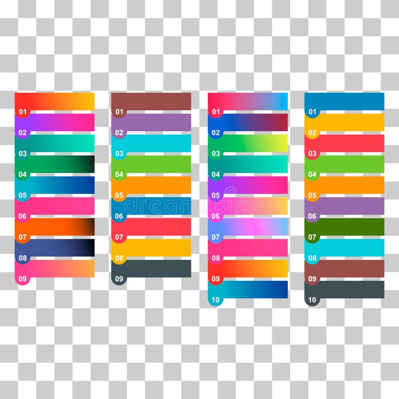 Set of Infographic Vertical Diagram, Business Information Design, Chart ...