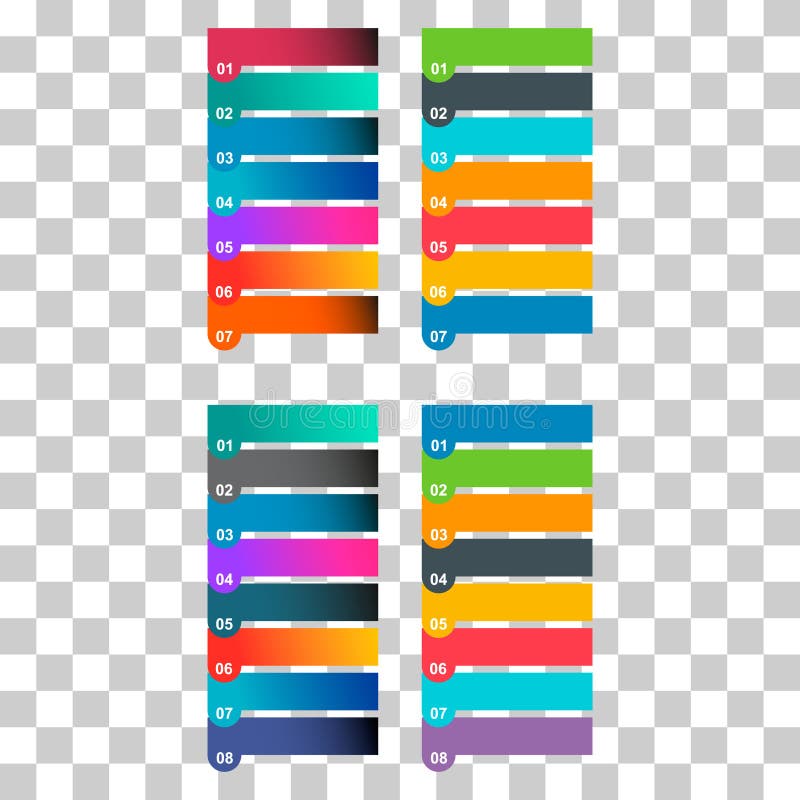 Set of Infographic Vertical Diagram, Business Information Design, Chart ...