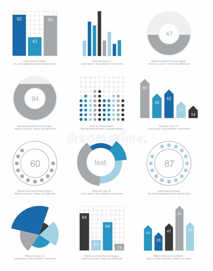 Set of Infographics Elements Stock Vector - Illustration of arrow ...