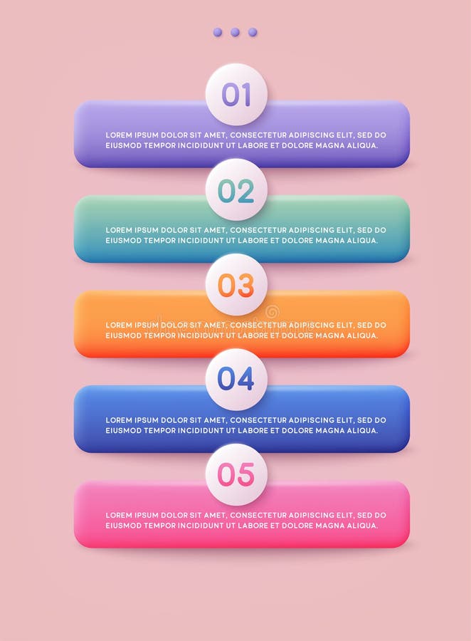 Vector 3d Numbered Text Boxes Stacked 1 To 10.Vector Stock Vector ...