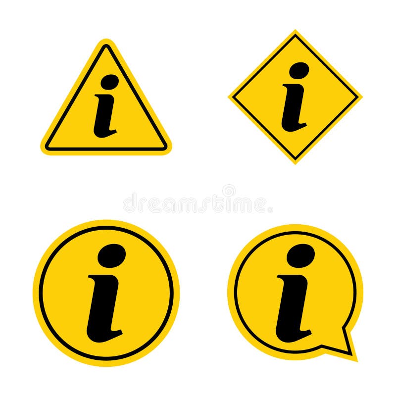 Set of Information Help Icon, Helpdesk Info Bubble Desk. Vector Sing ...