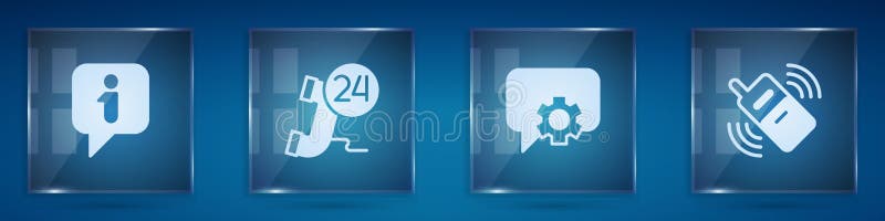 Set Information, Telephone 24 Hours Support, and Mobile. Square Glass ...