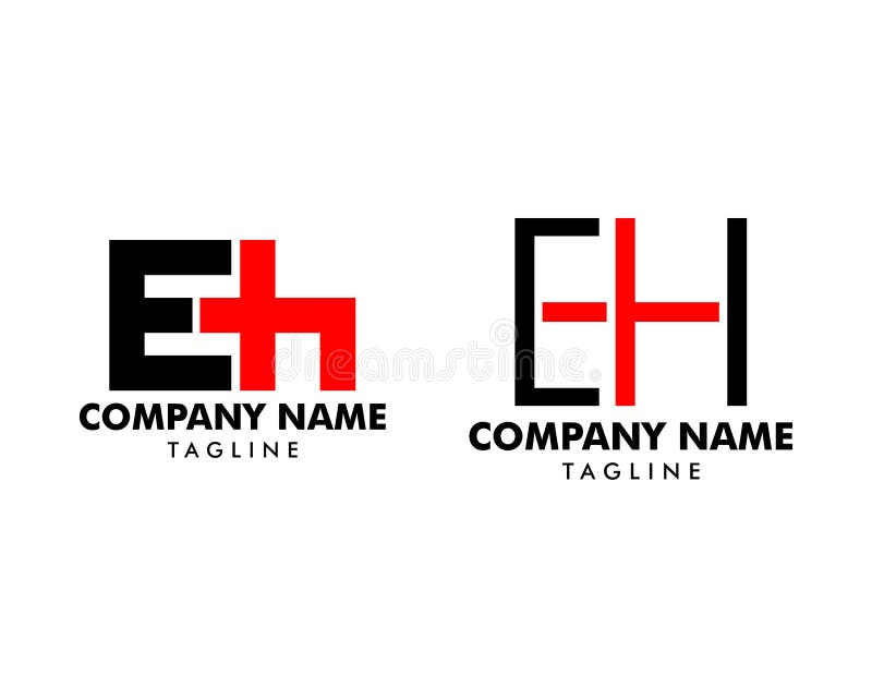 Initial EH Beauty Monogram and Elegant Logo Design Stock Vector ...