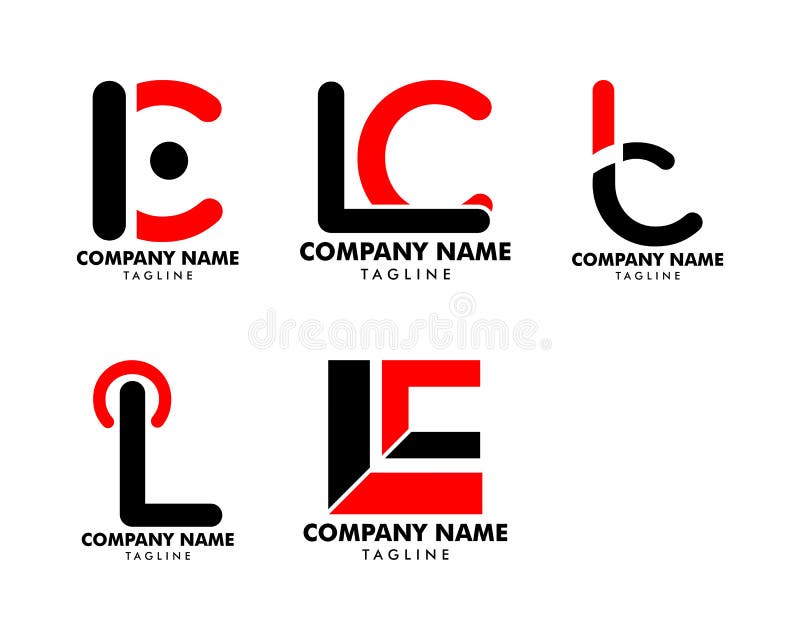 LC Circle Shape Letter Logo Design Stock Vector - Illustration of ...