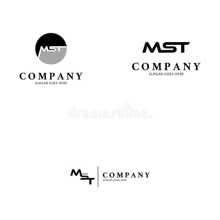 Set of Initial Letter MST Icon Vector Logo Template Illustration Design ...
