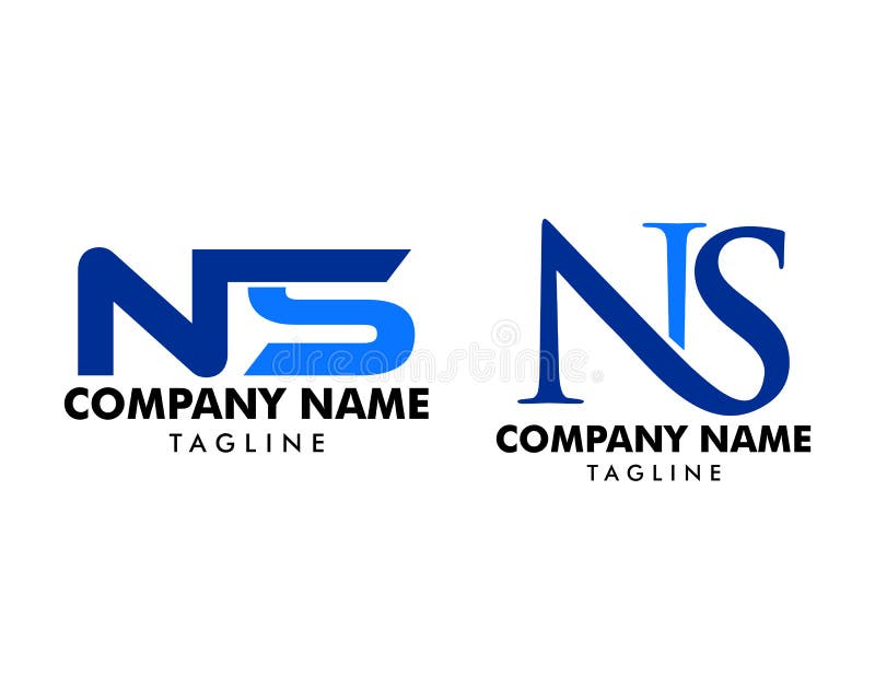 Initial NS Logo Design Inspiration Vector Stock Vector - Illustration ...