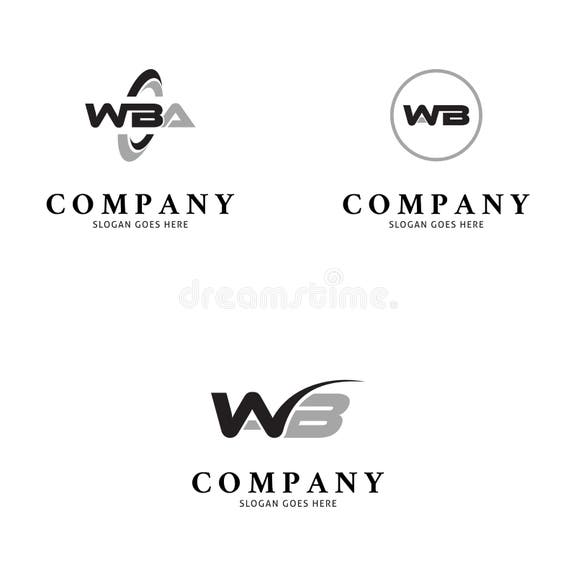 Set of Initial Letter WBA Icon Vector Logo Template Illustration Design ...