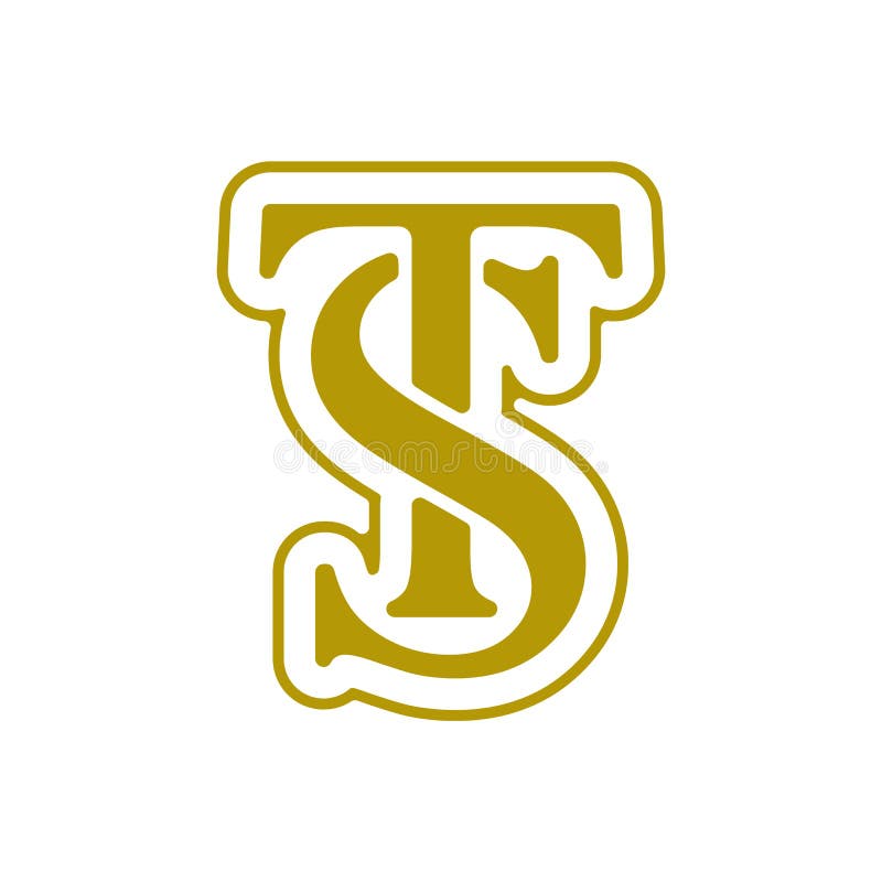 Set of Initial St Logo Design Vector Template Stock Vector ...