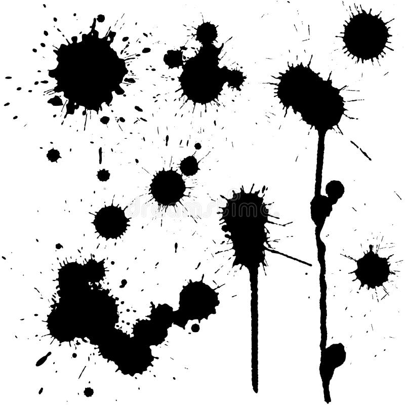 Ink blots lines stock vector. Illustration of dirty, ideas - 35412213