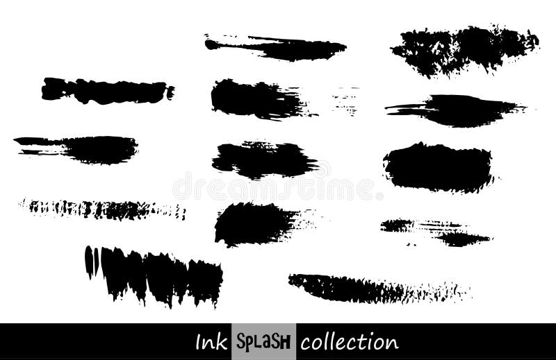 Set of ink spots. Vector stock vector. Illustration of graphic - 107244526