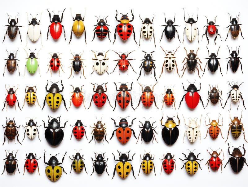 Ai Generated Illustration Wildlife Concept of Set of Insects Stock ...