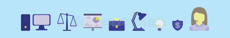 Set of Integrity Cartoon Icon Design Template with Various Models ...