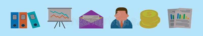 Set of Integrity Cartoon Icon Design Template with Various Models ...