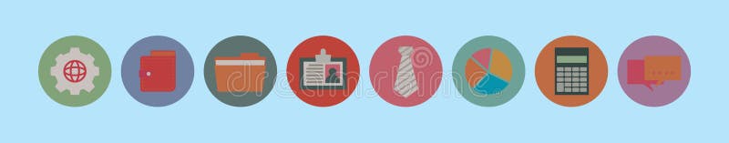 Set of Integrity Cartoon Icon Design Template with Various Models ...