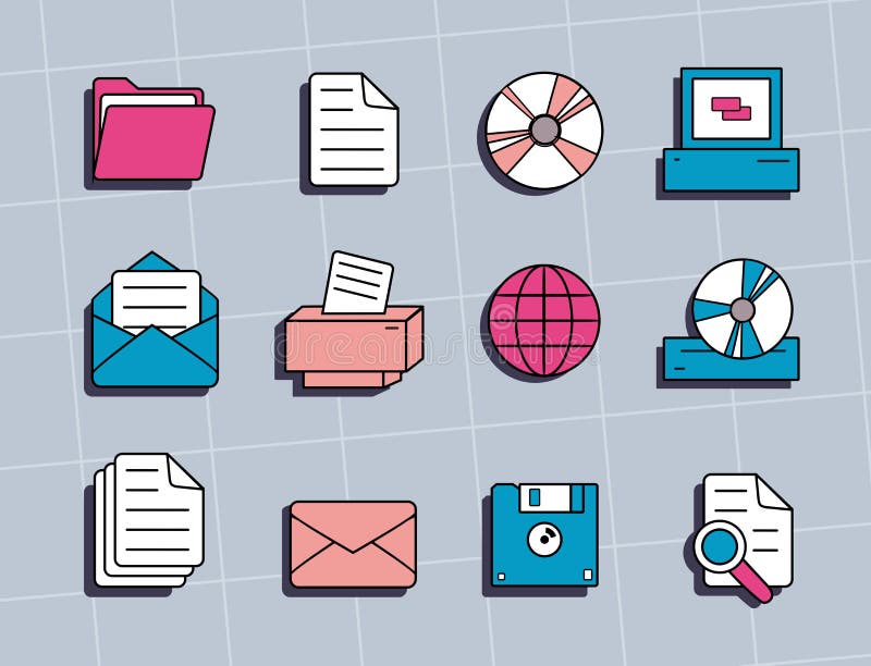 Icons Pc Old Stock Illustrations – 466 Icons Pc Old Stock Illustrations ...