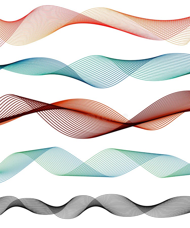 Gradient Curves Flow Effect Illusion Fancy Background Stock ...