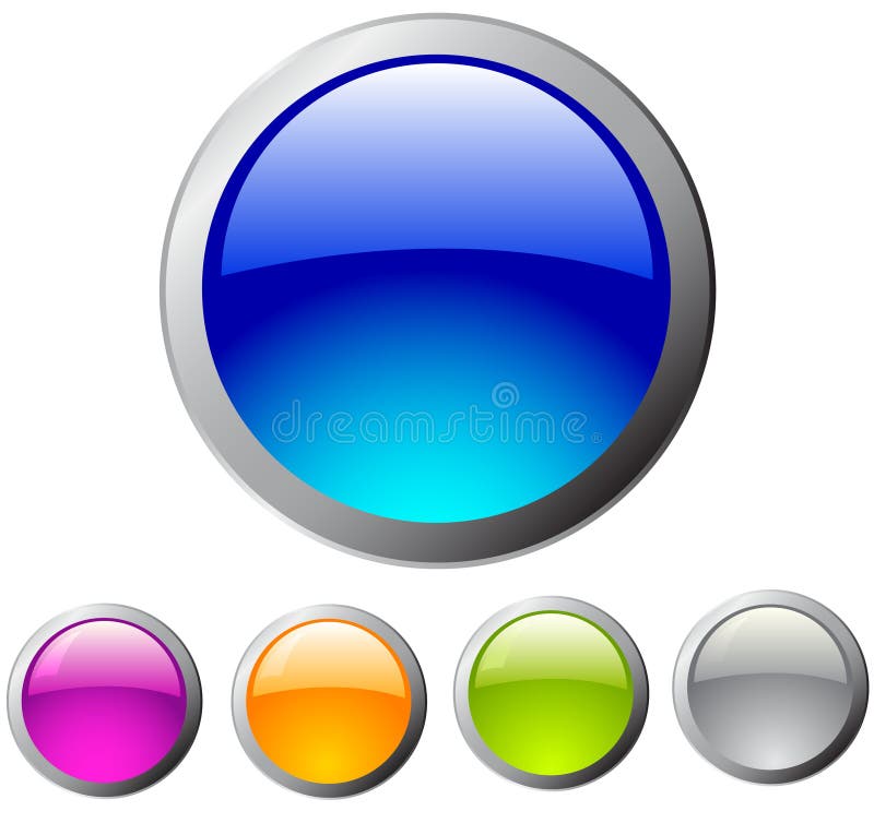 Round Web button stock vector. Illustration of icons - 21760502