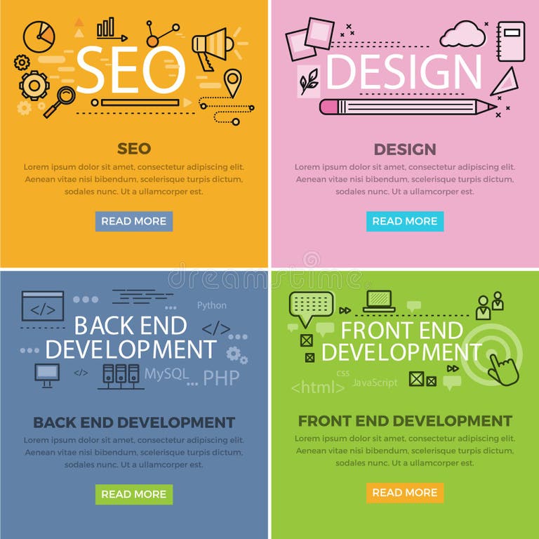End Development Web Banner Stock Illustrations – 1,629 End Development Web Banner Stock ...