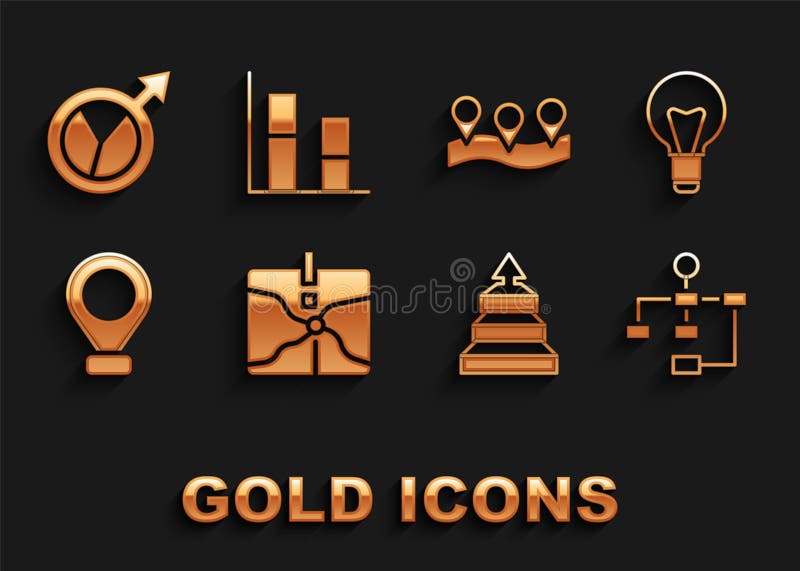 Set Intersection Point, Light Bulb, Hierarchy Organogram Chart, Pyramid Infographics, Location ...