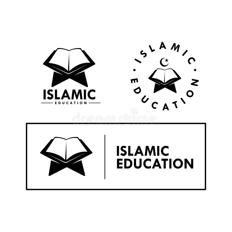 Set of Islamic Education Logo Template Design Stock Vector ...