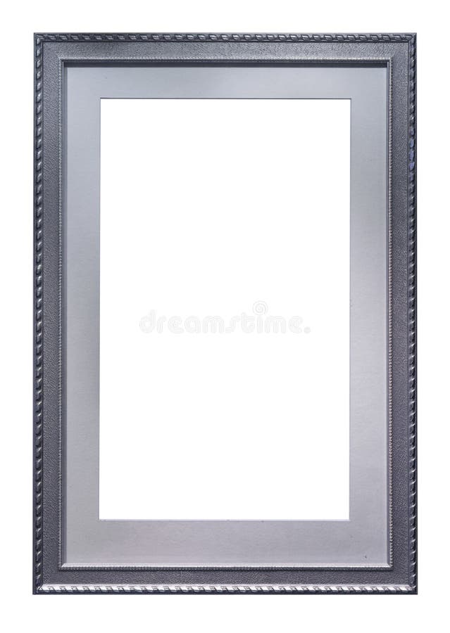 Set of Isolated Art Empty Frames in Golden Stock Photo - Image of ...