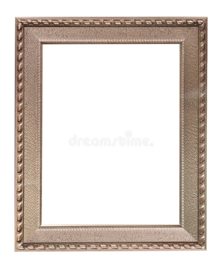 Set of Isolated Art Empty Frames in Golden Stock Image - Image of ...