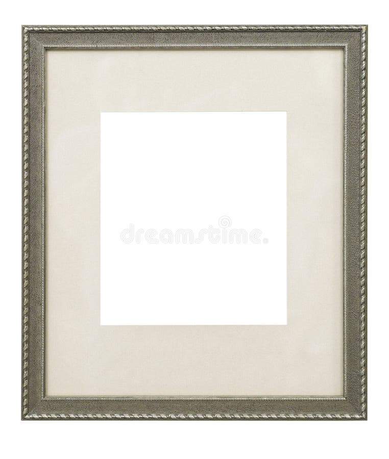 Set of Isolated Art Empty Frames in Golden Stock Photo - Image of ...