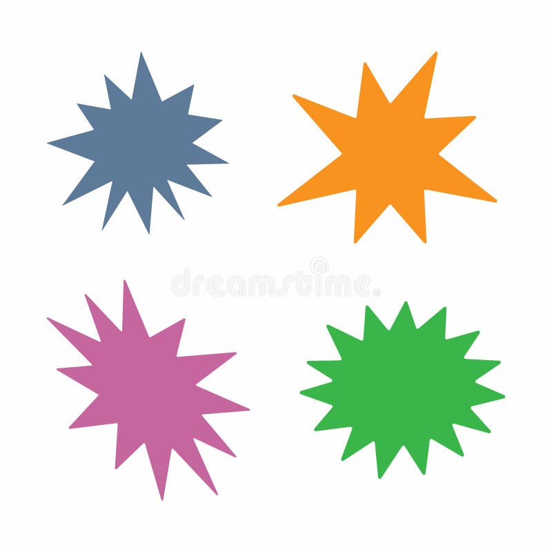 Green starbursts set stock vector. Illustration of environment - 31278036