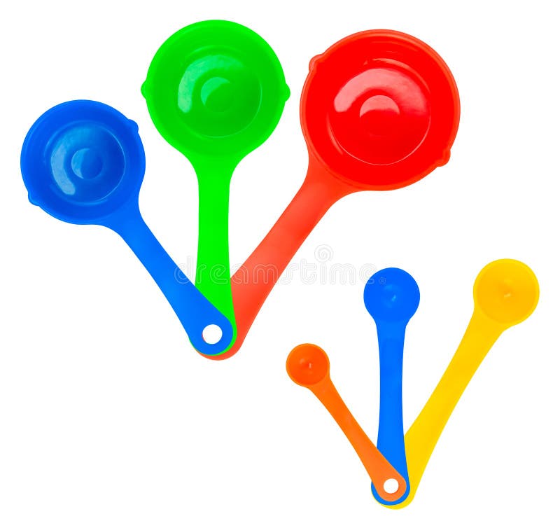 Set of Isolated Measuring Spoons Stock Photo - Image of closeup ...