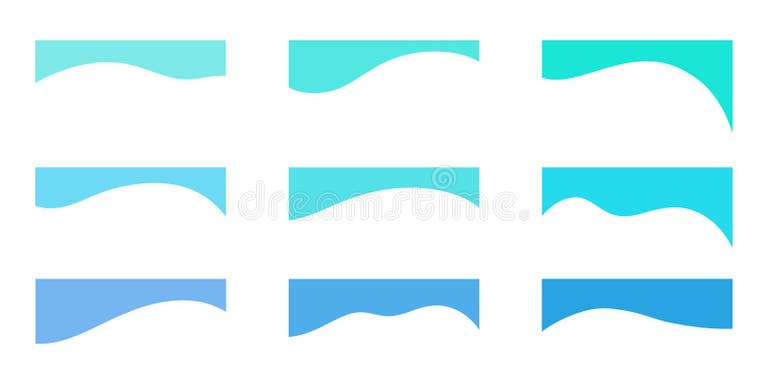 A Set of Isolated Wavy Abstract Shape Elements that Separate the Upper ...