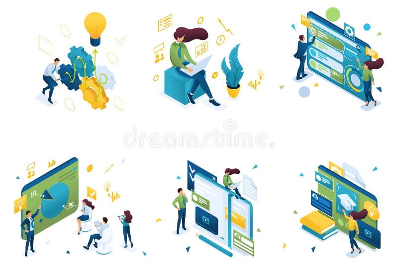 Set of Isometric Concepts on the Topic of Training, Business Training ...