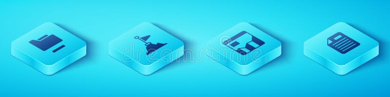 Set Isometric Document Folder, Mountains with Flag on Top, File ... Set Isometric Document Folder, Mountains with Flag on Top, File ...