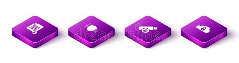 Set Isometric Document and Lock, Cyber Security, USB Flash Drive with ... Set Isometric Document and Lock, Cyber Security, USB Flash Drive with ...