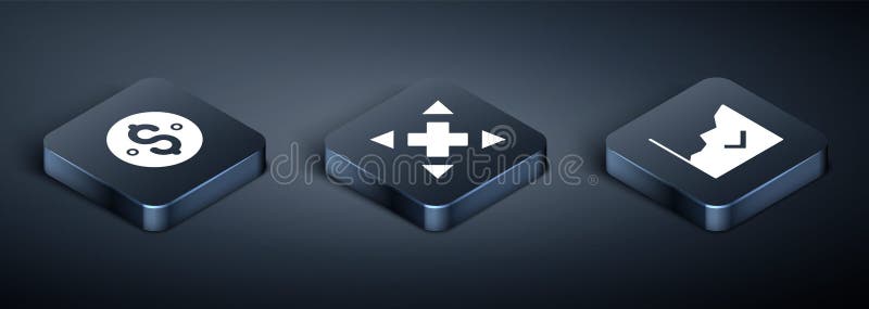 Set Isometric Dollar Symbol, Financial Growth Increase and Many Ways ...