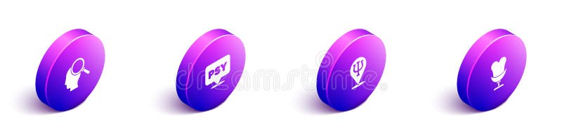 Set Isometric Finding a Problem, Psychology, Psi, and Armchair Icon ... Set Isometric Finding a Problem, Psychology, Psi, and Armchair Icon ...