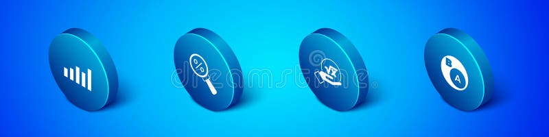 Set Isometric Graph, Schedule, Chart, Diagram, Square Root of X Glyph ...