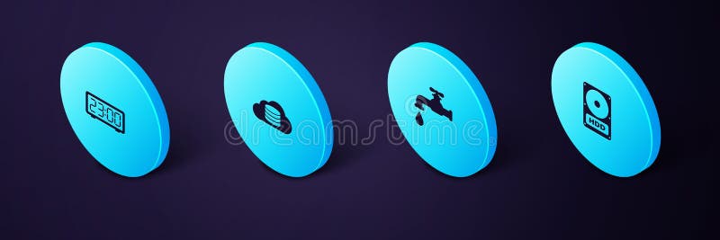 Isometric Hard Disk Vector Illustration Stock Vector - Illustration of ...