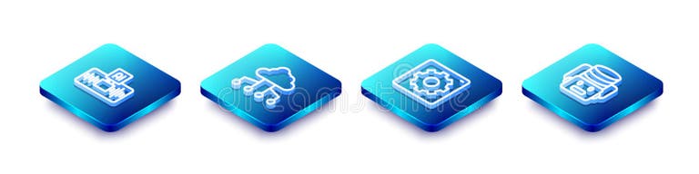 Isometric Cloud Ai Set Stock Illustrations – 570 Isometric Cloud Ai Set Stock Illustrations ...
