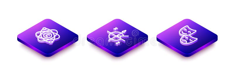 Set Isometric Line Atom, Trigonometric Circle and Comedy and Tragedy ... Set Isometric Line Atom, Trigonometric Circle and Comedy and Tragedy ...