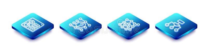 Set Isometric Line Computer Api Interface, Neural Network, and ... Set Isometric Line Computer Api Interface, Neural Network, and ...