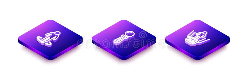 Set Isometric Line 3d Modeling, VR Controller Game and Augmented ... Set Isometric Line 3d Modeling, VR Controller Game and Augmented ...