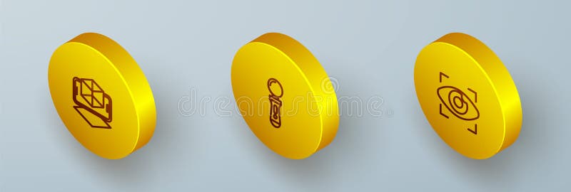 Set Isometric Line 3d Modeling, VR Controller Game and Big Brother ... Set Isometric Line 3d Modeling, VR Controller Game and Big Brother ...